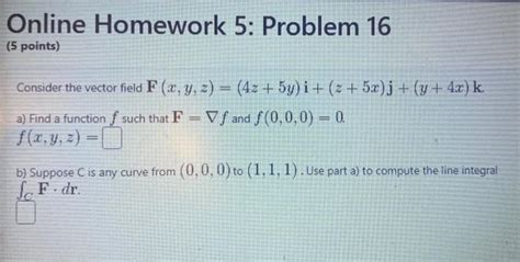 Solved Online Homework Problem Points Consider The Chegg