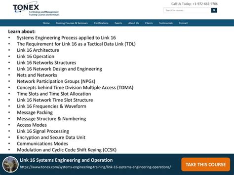 Link 16 Systems Engineering And Operation Pptx Computer Networking