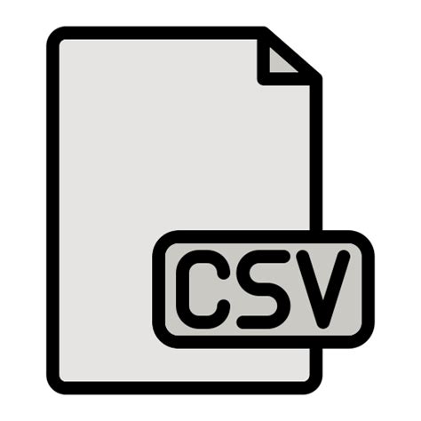 Csv Generic Color Lineal Color Icon Csv Generic Color Lineal Color Icon