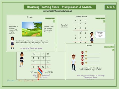 Year 5 Reasoning Teaching Slides Multiplication And Division Master