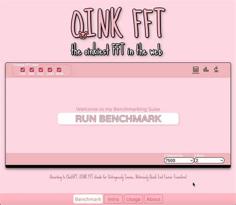 oink fft fft library for javascript benchmarking suite r sideproject