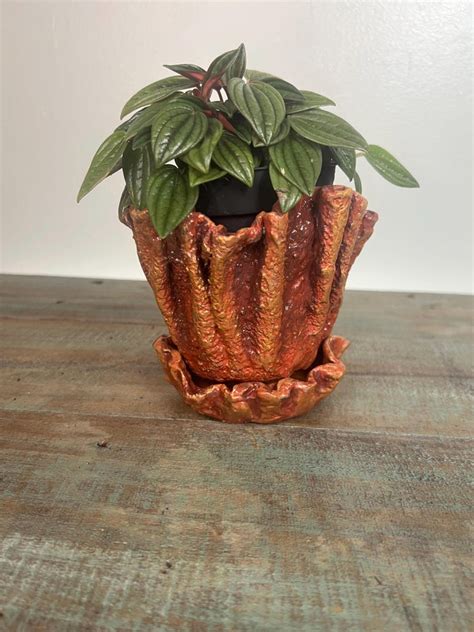4 Rust Planter Handmade Etsy