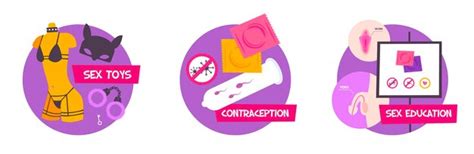 Free Vector Woman Sex Toys Realistic Design Concept In Red And Black Colors With Lipstick