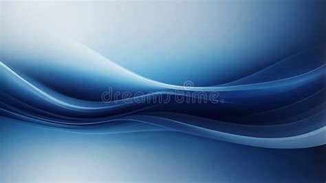 Abstract Blue And White Wavy Lines Creating A Smooth Flowing And Serene Visual Effect Stock