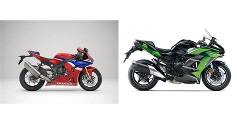 Motorrad Vergleich Honda Cbr1000rr R Fireblade Sp 2024 Vs Kawasaki Ninja H2 Sx Se 2025