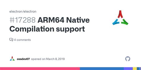 ARM64 Native Compilation Support Issue 17288 Electron Electron GitHub