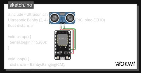 Ultrasonic Bah E Gaby Wokwi Esp32 Stm32 Arduino Simulator