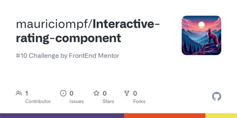 Github Mauriciompf Interactive Rating Component Challenge By Frontend Mentor