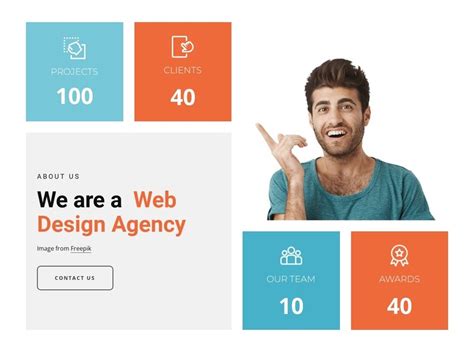 Block With Counters Template By Nicepage