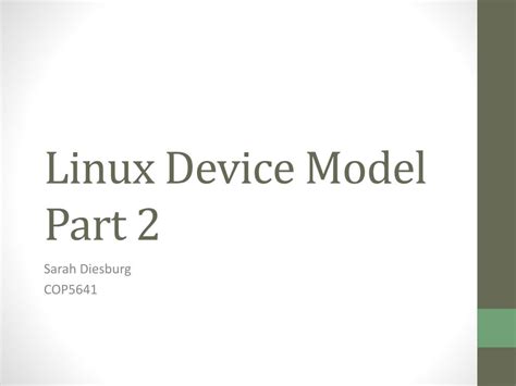 Ppt Linux Device Model Part 2 Powerpoint Presentation Free Download Id 3289689