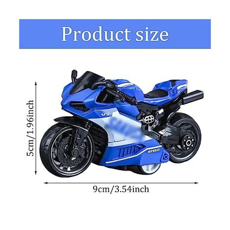 Zgcxrto Moto Modèle Jouet Simulation Moto Jouetalliage Moto Modèl