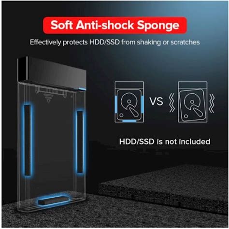 მყარი დისკის ქეისი Ugreen Cm237 60353 Hdd Enclosure 2 5 Sata To Usb 3 0 Hard Drive Adapter