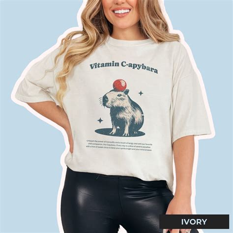 Capybara Shirt Vitamin C Apybara Comfort Colors 1717 Capybara Lover