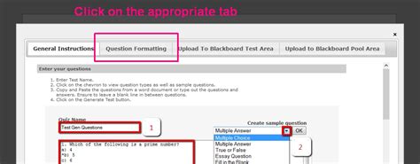 How To Use The Blackboard Test Generator