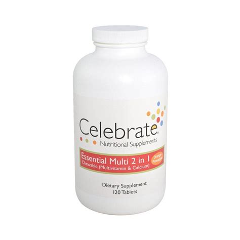 Celebrate Vitamins Essential Multi 2 In 1 Chewable Orange Pineapple