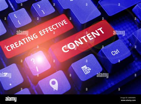 Hand Writing Sign Creating Effective Content Concept Meaning Valuable Information Informative