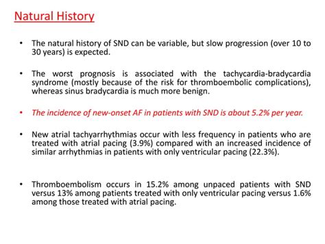 Sinus Node Dysfunction Pptx