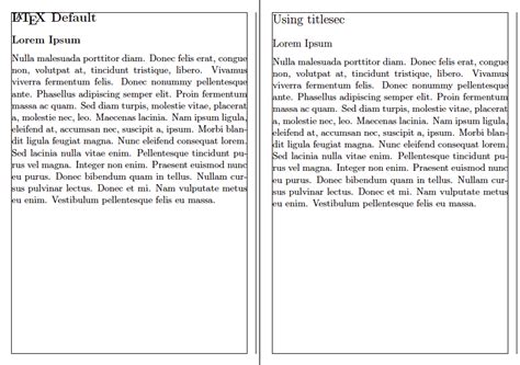 Sectioning Remove Spacing Above Section In Titlesec Tex Latex