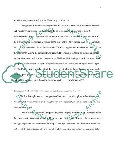 Case Law Study Example Topics And Well Written Essays 1000 Words