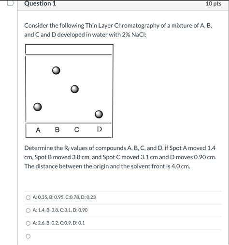 Solved Question Pts Consider The Following Thin Layer Chegg