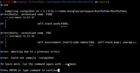 Vim Quickfix For Rust And Servo Shings Blog