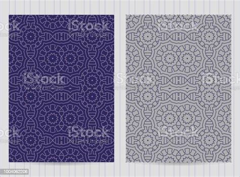 5 X 7 인치 크기의 카드 만다라 블루 컬러로 꾸며져 있습니다 레스토랑 메뉴 전단 인사말 카드 브로셔 책 표지 및 다른 훈장에 대 한 동부 동양 스타일 벡터 템플릿 0명에