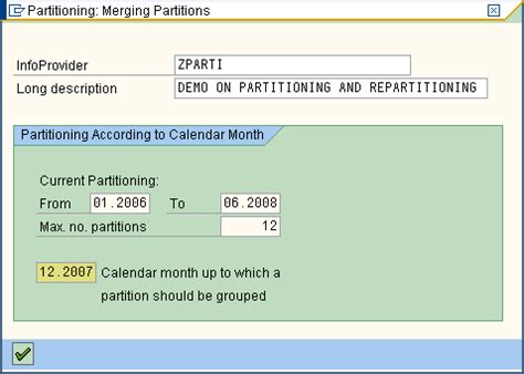 Demo On Table Partitioning Re Partitioning SAP Community