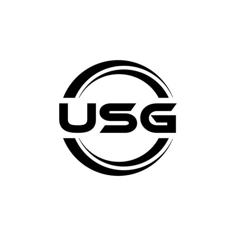 Usg Letra Logo Diseño En Ilustración Vector Logo Caligrafía Diseños Para Logo Póster