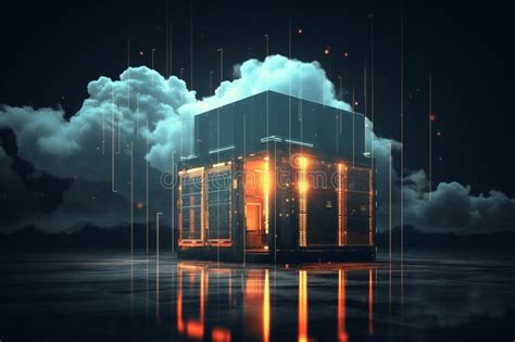 Tecnología De Base De Datos Almacenamiento En La Nube Análisis Conexión Red Concepto De Negocio