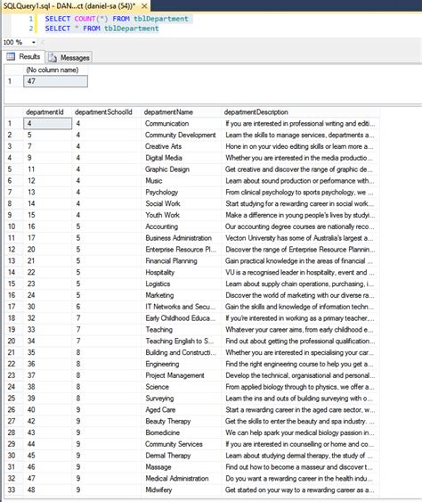 Sql Server Project University Database Part 2 Populating Tables