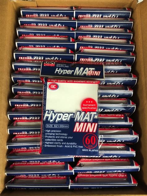 Kmc Hyper Mat Mini Case White 30 Packs 60 Sleeves Each Yugioh