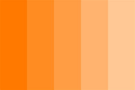 Neon Orange Gradiant Color Palette