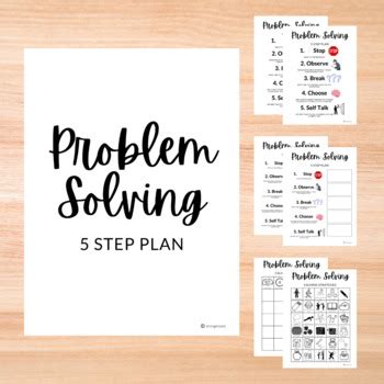 Problem Solving Step Plan By Stronger SpEd TPT