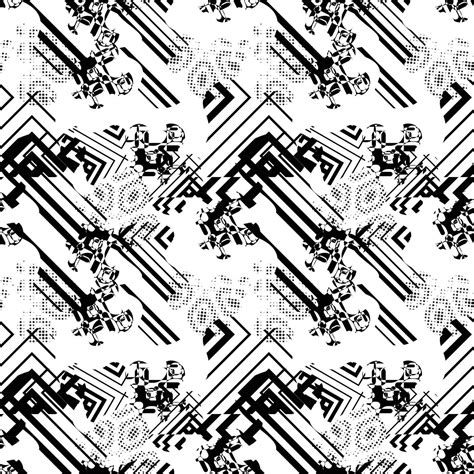 Modern Abstract Seamless Pattern With Uneven Round Stains Spots