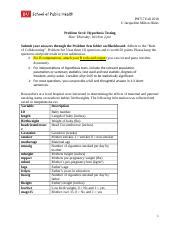 Problem Set 6 Fall Final Docx PH717 Fall 2018 Jacqueline Milton Hicks Problem Set 6