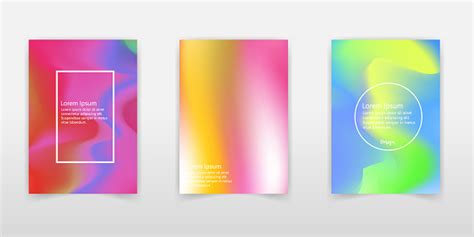 홀로그램 호 일 배경 설정 합니다 홀로그램 호 일을 가진 플라스틱 그라데이션 배경 90 년대 80 년대 복고 스타일 배너 전단지 커버 모바일 인터페이스 웹 응용 프로그램에