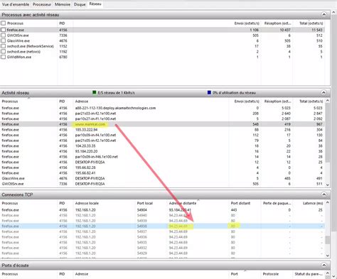 Lister Les Connexions Réseau Sur Windows