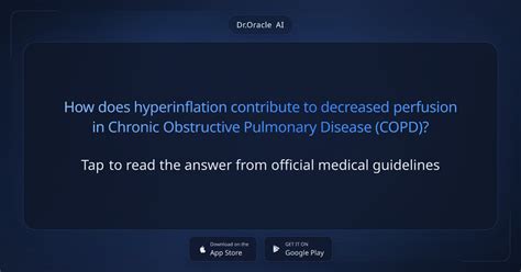 How Does Hyperinflation Contribute To Decreased Perfusion In Chronic Obstructive Pulmonary