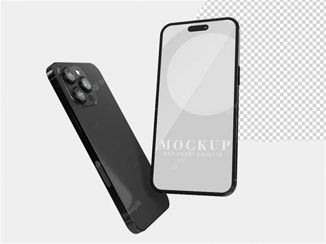 premium psd realistic smartphone display device screen template for