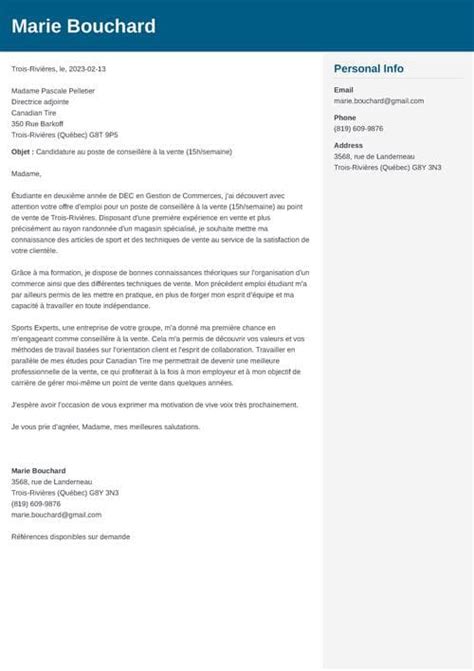 Exemple De Lettre De Motivation étudiante Emploi Partiel
