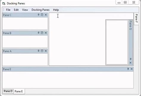 docking pane features tour codejock