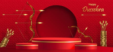 3d 연단 라운드 스테이지 스타일 Dussehra 축제 축하 동양 요소가있는 라마 상징의 인도 삽화 Dussehra에 대한 스톡 벡터 아트 및 기타 이미지 Istock