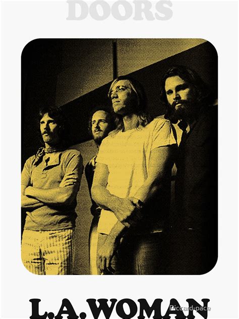 L A Woman Photoshoot The Doors Sticker For Sale By Riccard Pace
