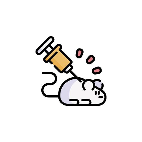A Mouse Is Being Injected With An Injection 53352929 Vector Art At Vecteezy