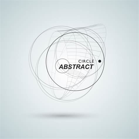 Premium Vector Abstract Connect Circle Design Background
