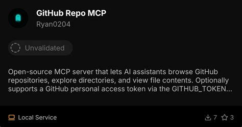 Github Repo Mcp Mcp Servers · Lobehub