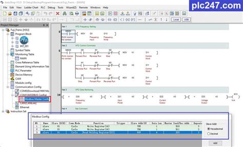 PLC Inovance Modbus RTU Fuji Frenic Tutorial Plc Com