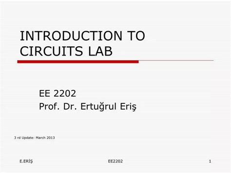 PPT INTRODUCTION TO CIRCUITS LAB PowerPoint Presentation Free Download ID 2273119
