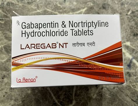 Laregab Nt Gabapentin Nortriptyline Tablets Strength 400 Mg 10 Mg At ₹ 2540 Box In Lucknow