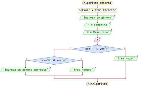 Algoritmo Para Saber Si Una Persona Es Hombre O Mujer En Pseint